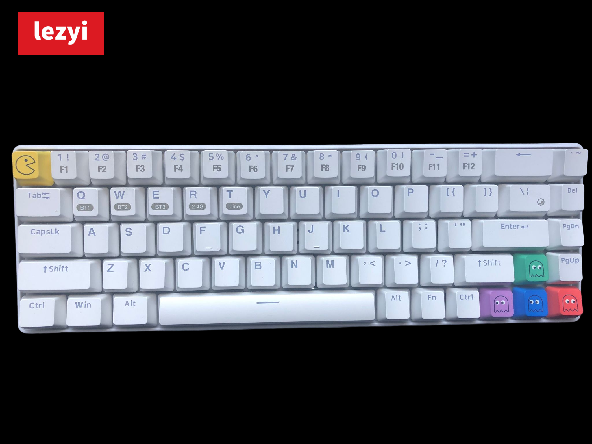 Lezyi 68 Wireless Mechanical Keyboard 【Pac-man】Backlight Bluetooth ...
