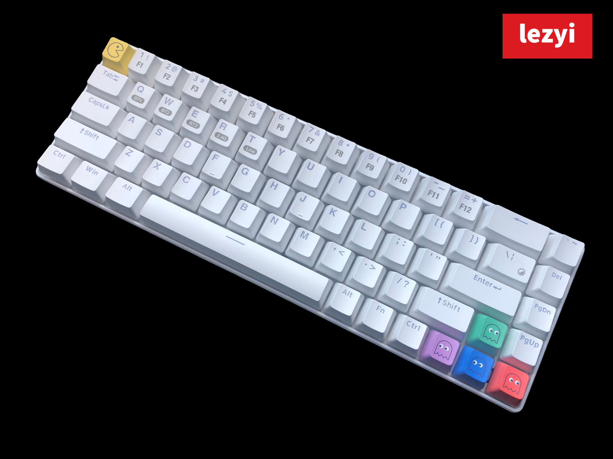 Lezyi 68 Wireless Mechanical Keyboard 【Pac-man】Backlight Bluetooth ...